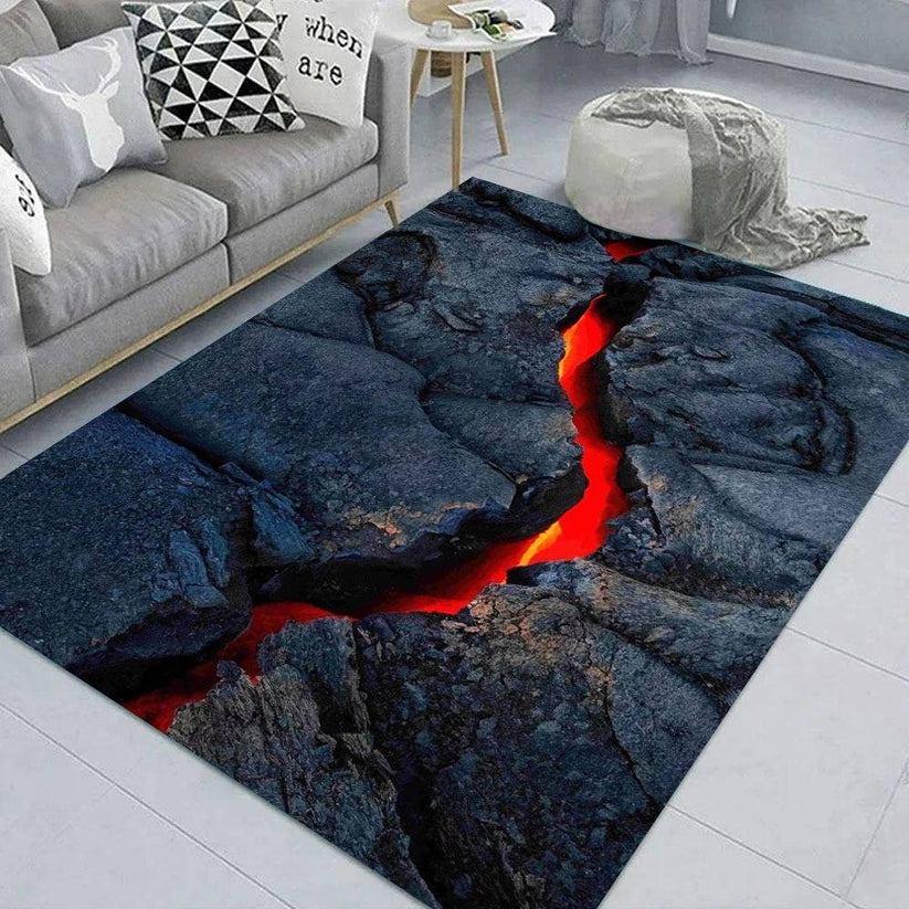 NOWOCZESNY DYWAN 3D z Efektem Lawy | "Potężna Siła Natury" – pol-dywan.pl